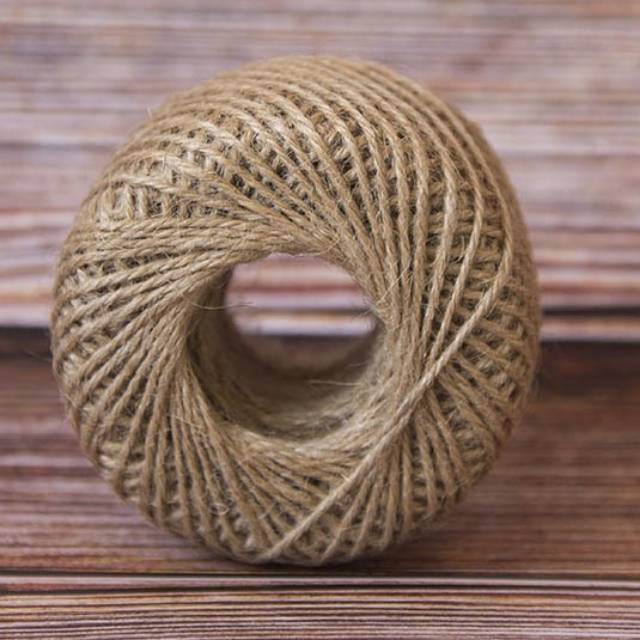 Jual Tali Rami / Tali Goni / Hemp Rope 3 Ply Ukuran Tebal 3mm 1 Rol 50 ...