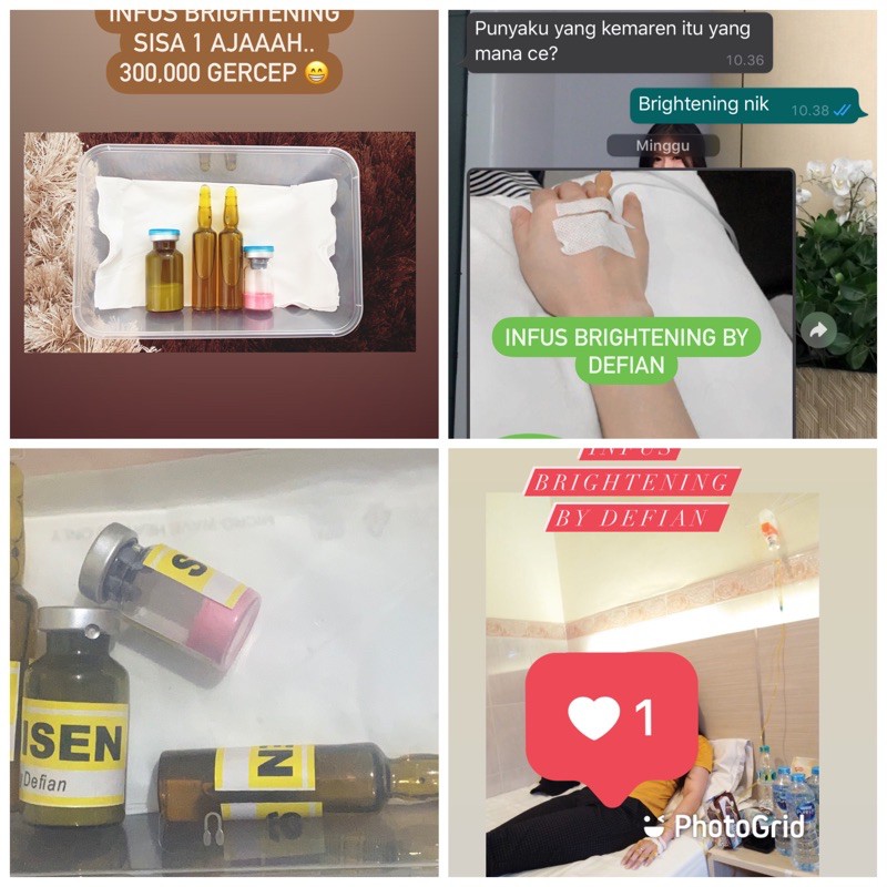 Jual Infus pemutih kulit dan badan/whitening chromosome booster ...