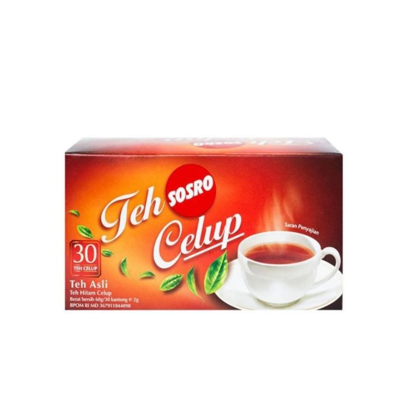 Jual Teh Celup Sosro 30 Kantong (1 Kotak) | Shopee Indonesia