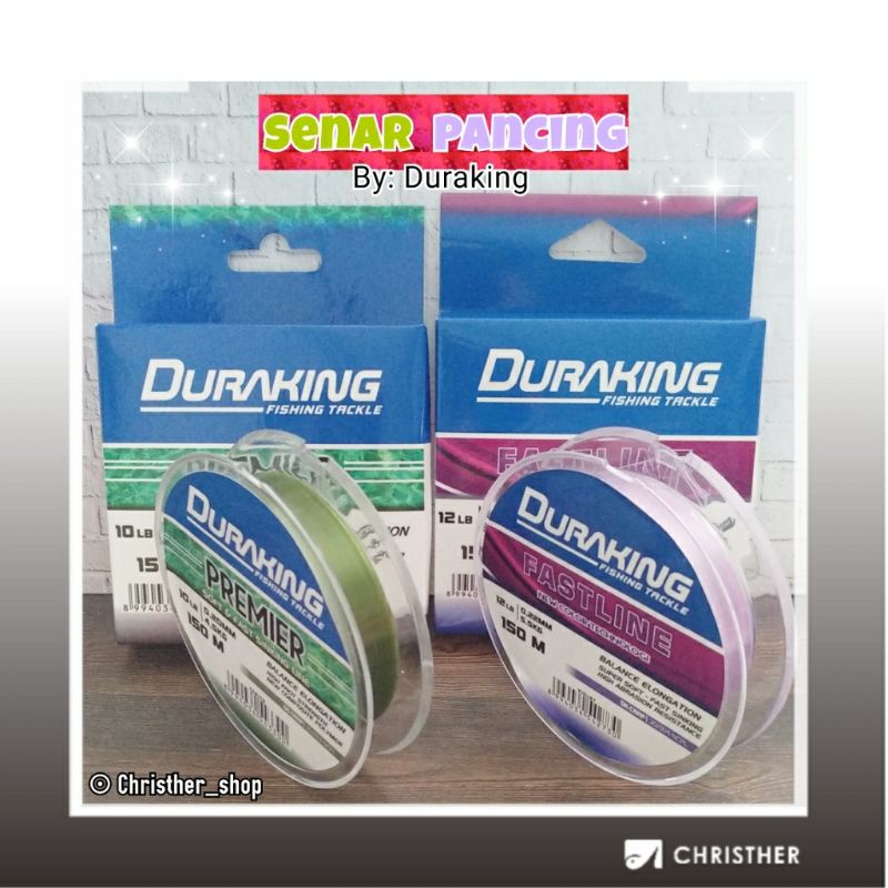 Jual Senar Nylon DURAKING PREMIER & FASTLINE 150M / Senar Pancing Nylon ...