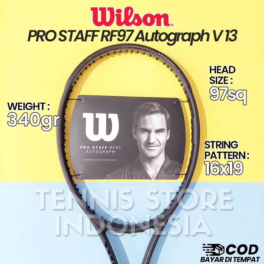 Jual Raket Tenis Wilson Pro Staff ProStaff RF97 RF 97 Autograph v13 97 ...