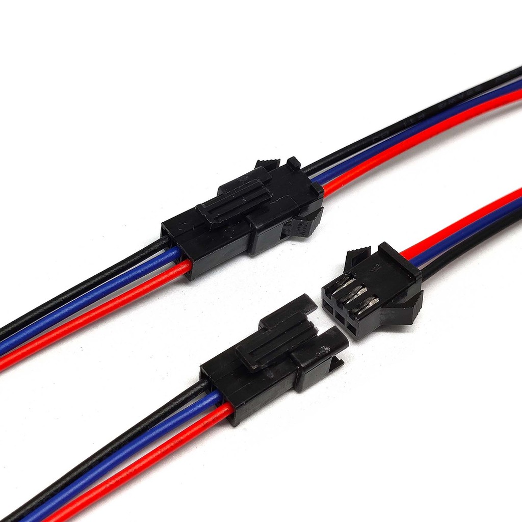 Jual Soket Terminal Kabel SM Konektor 3 Pin Connector Female Male ...