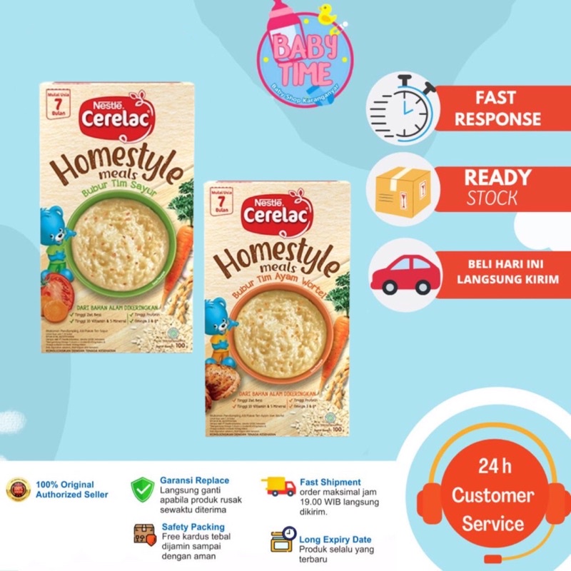 Jual Nestle CERELAC HOMESTYLE Bubur Bayi Rasa Tim Sayur & Tim Ayam ...