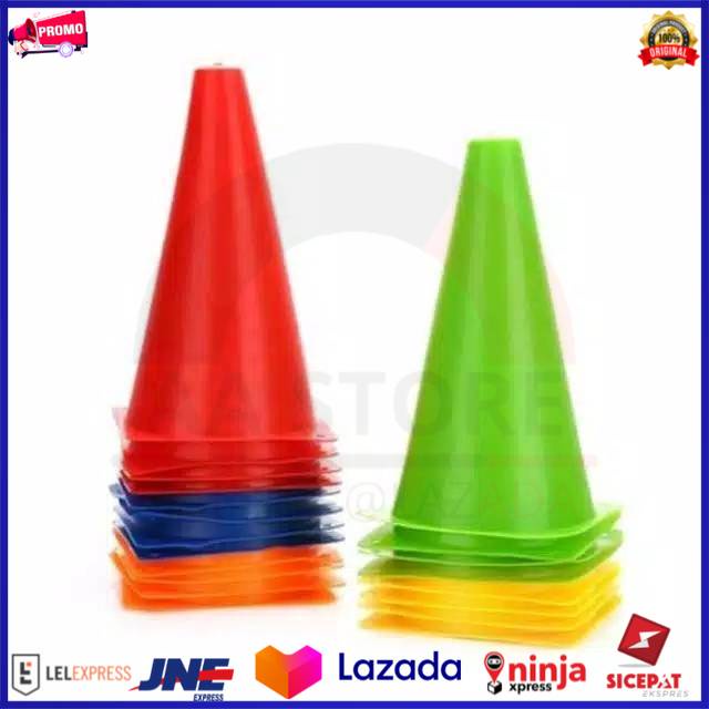 Jual ( PROMO CUCI GUDANG ) 1 LUSIN CONE KERUCUT ALAT LATIHAN OLAHRAGA ...