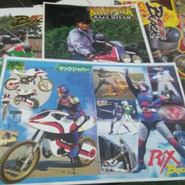 Jual POSTER KSATRIA BAJA HITAM / KAMEN RIDER BLACK | Shopee Indonesia