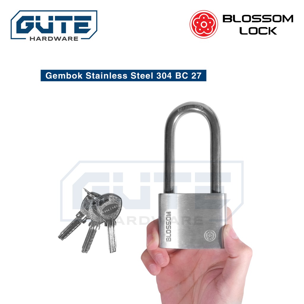 Jual Gembok Stainless Steel 304 Anti Karat “Blossom” Tipe BC 27 Best ...