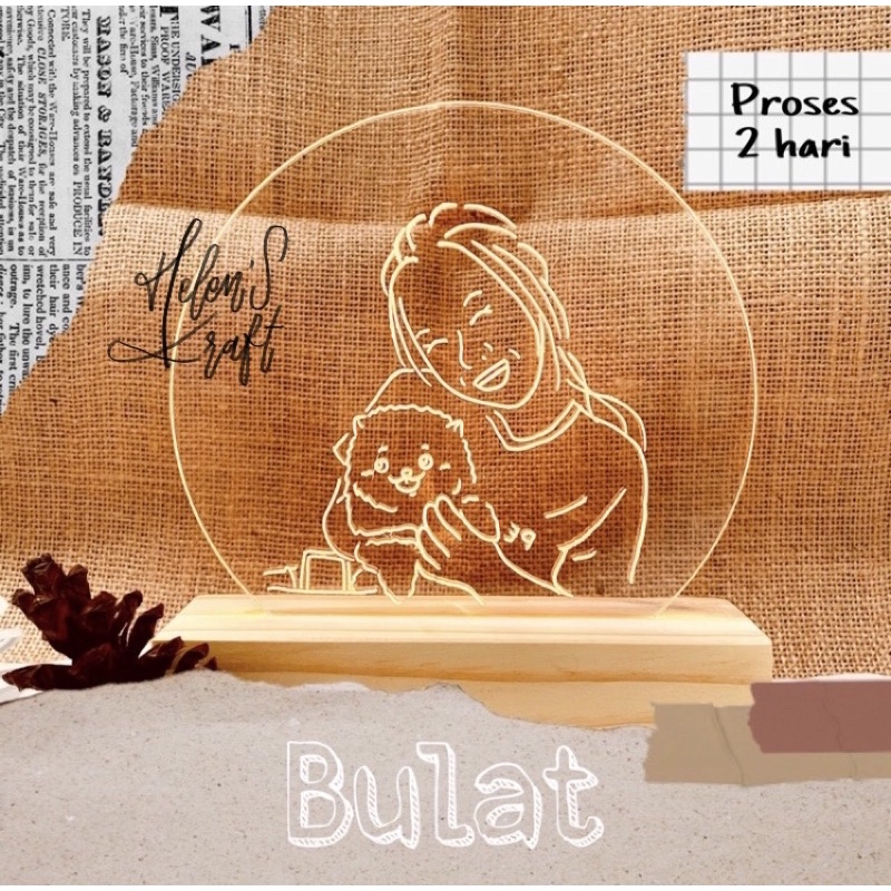 Jual [Bulat] CUSTOM AKRILIK/ CUSTOM ACRYLIC LETTERING KADO ULANG TAHUN ...