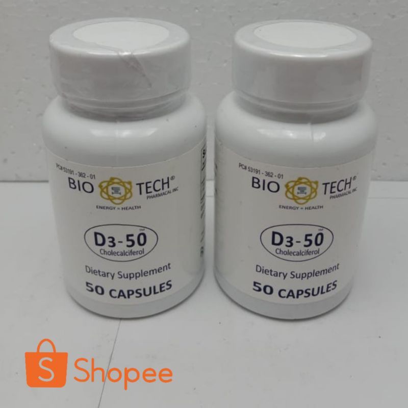 Jual bio-tech pharmacal-BIO TECH-VITAMIN D3-50 MEMBANTU PULIHKAN ...