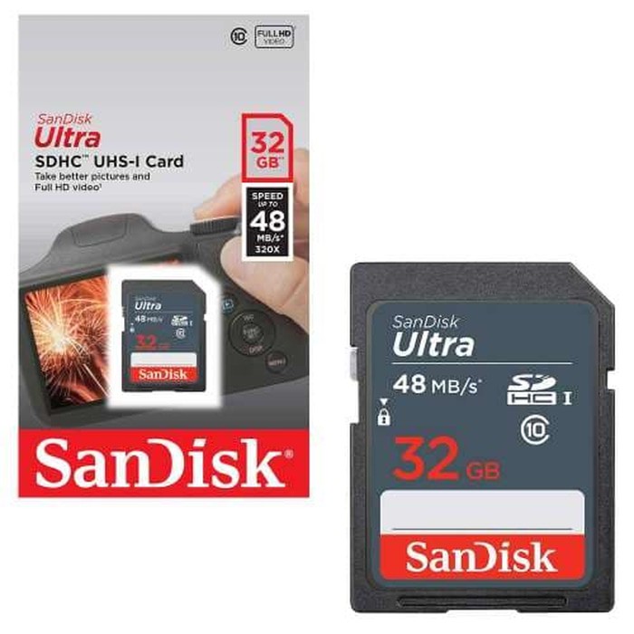 Jual Sandisk Ultra SDHC UHS-I Class 10 32GB 48MB/s | Shopee Indonesia