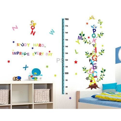 Jual Stiker Dinding Pengukur TInggi Badan Wall Sticker Dekorasi Hiasan ...