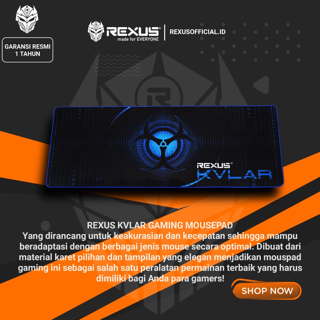 Jual Mouse pad gaming Rexus Mousepad Gaming Kvlar T1 | Shopee Indonesia