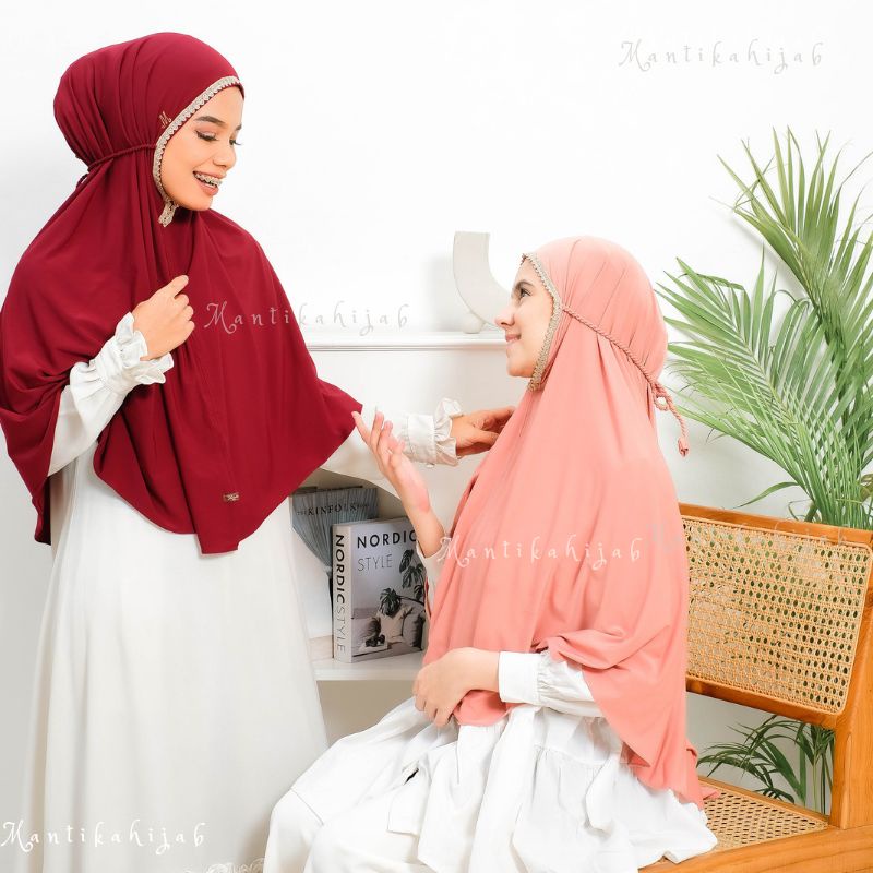 Jual RIZWANA SYARI HIJAB INSTAN BERGO MARYAM HAFIZAH SYARI JERSEY POLOS NON PET TALI TAMBANG ...