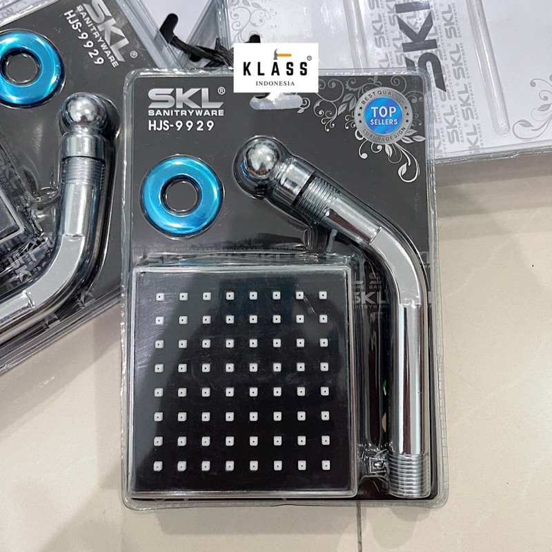 Jual Head Shower Kotak Tembok Tanam SKL Kamar Mandi Wall Shower Rain Dinding 4” Shower Kepala ...