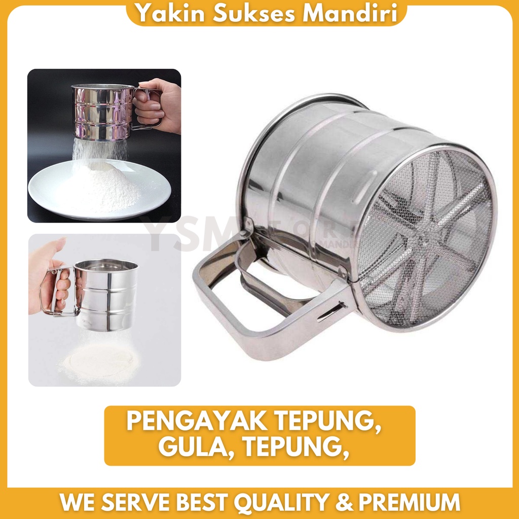 Jual Pengayak Tepung Terigu Saringan Gula Penyaring Kopi Susu Coklat ...