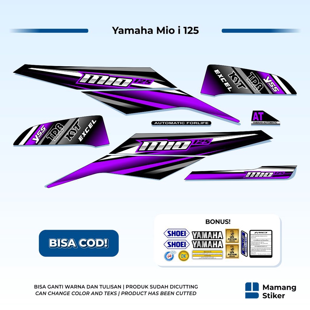 Jual Striping Yamaha Mio M3 Variasi (16) Original Mio i 125 125i Racing ...