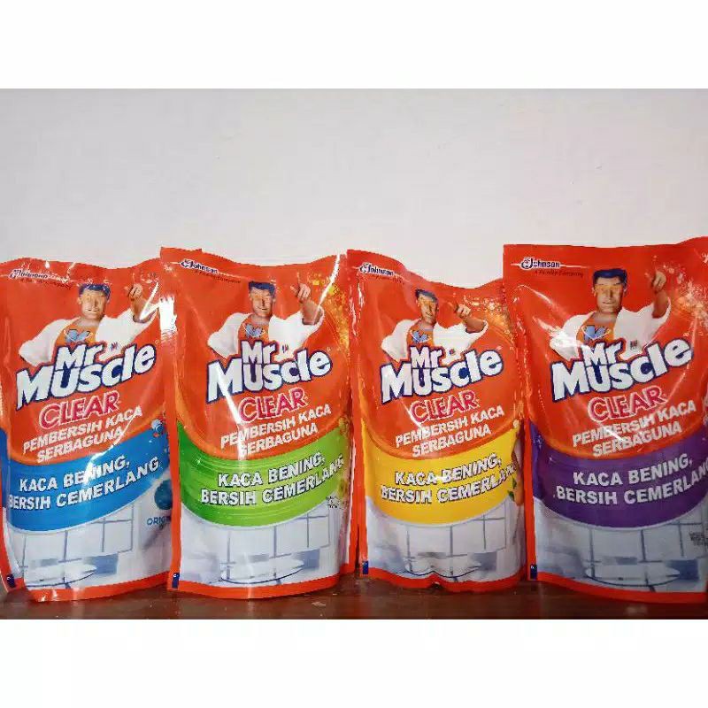 Jual Mr. Muscle Clear Glass Liquid / Pembersih kaca pouch | Shopee Indonesia