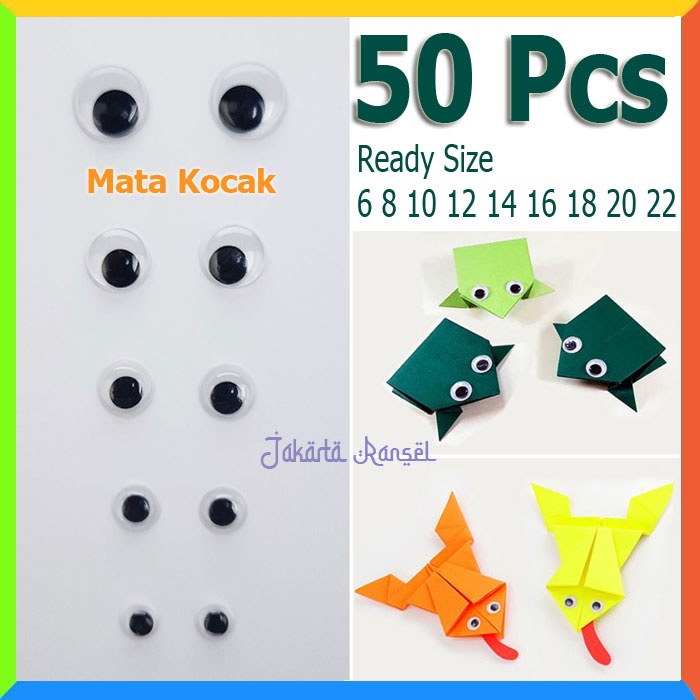 Jual Mata Kocak Mata Boneka Googly Eyes gerak mataan prakarya jalan 6mm ...