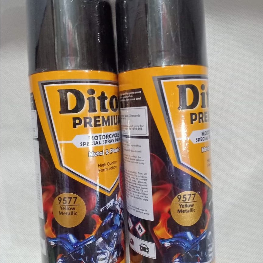 Jual DITON Premium Pilok Pilox Cat Semprot - 9577 Yellow Metallic ...