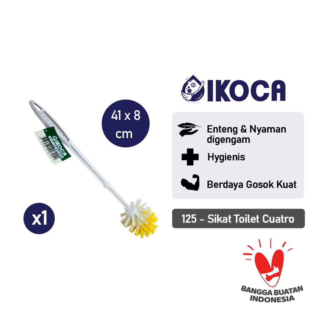 Jual Sikat WC Sikat Toilet Sikat Bulat Sikat Nilon Cuatro IKOCA IKO-125 ...