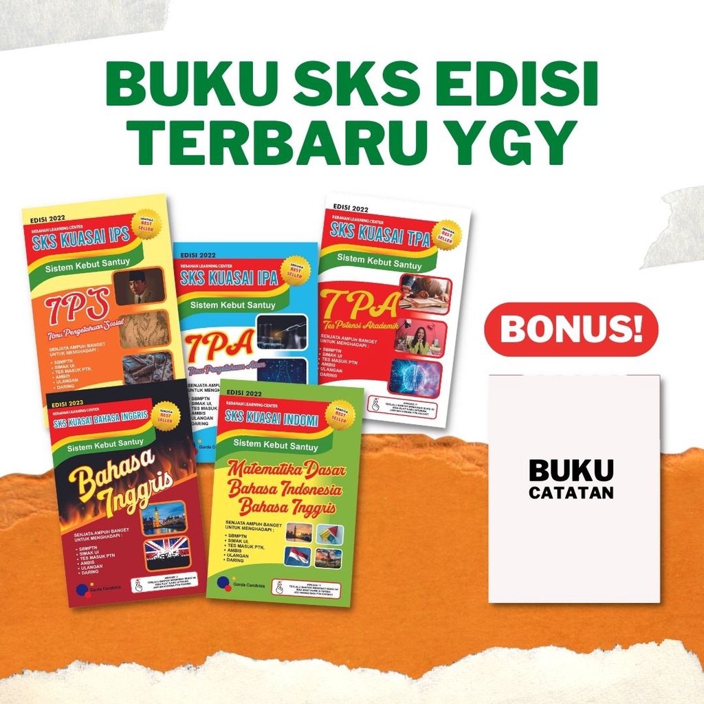 Jual BUKU SKS TERBARU KUASAI IPS IPA MATEMATIKA TPA TPS BAHASA INGGRIS ...