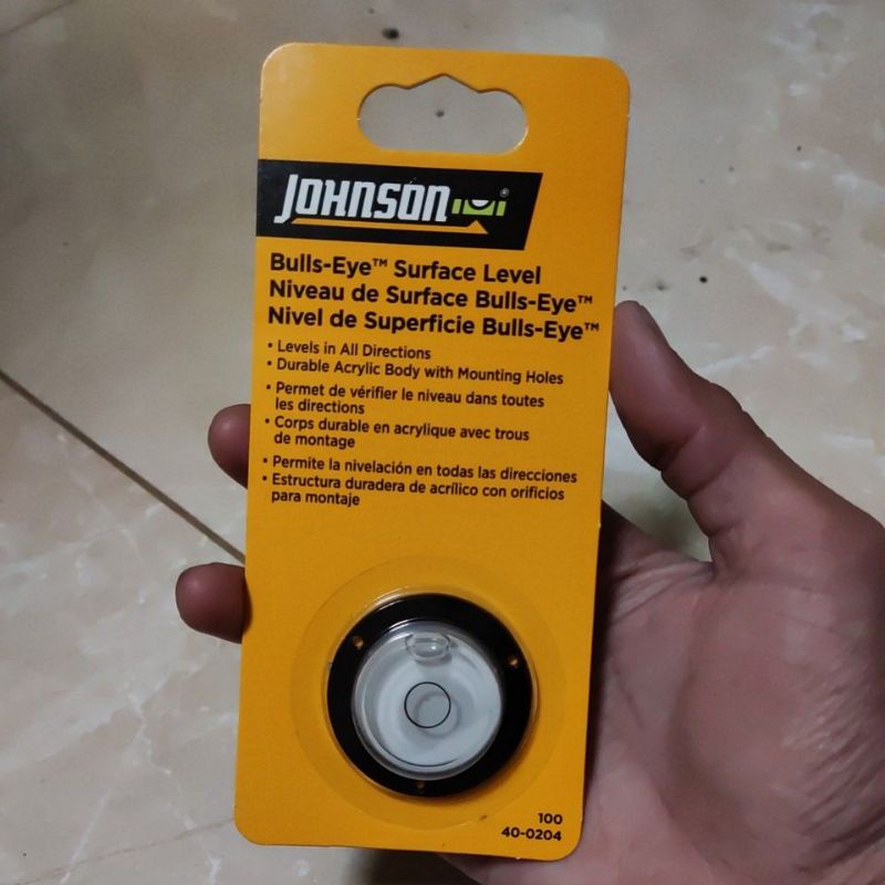 Jual JOHNSON Waterpass Bulat Water Pass Pas Mata Level ASLI | Shopee ...