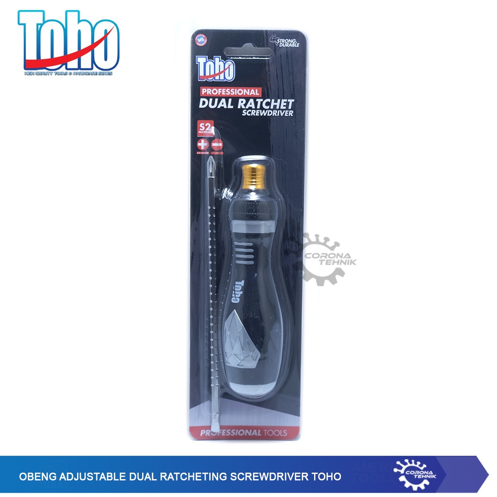 Jual Toho - Obeng Dual Ratcheting Adjustable Screwdriver | Shopee Indonesia