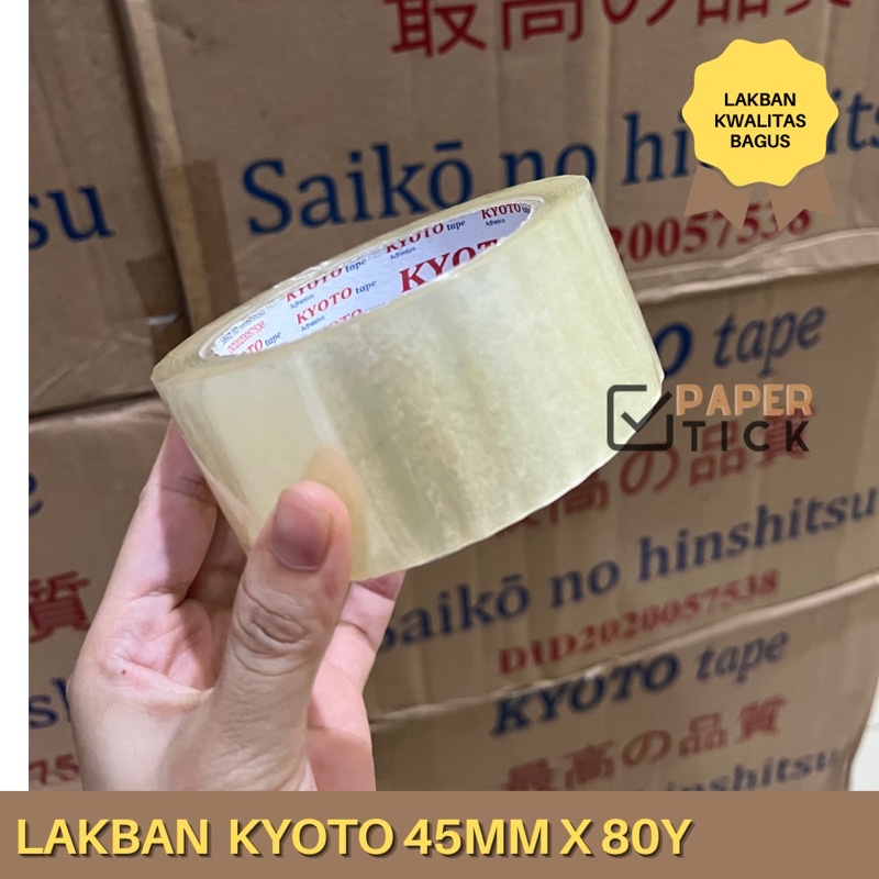 Jual Lakban Besar Isolasi 45MM X 90Y Plakban Selotip Bening Packaging ...