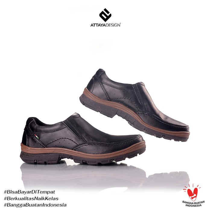 Jual Attaya Design Sepatu Casual Pria Branded Kulit Asli Berkualitas ...
