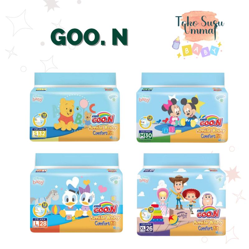 Jual Goon S32 M30 L28 XL26 Goon Disney Popok Goon S32 Goon M30 Goon L28 ...