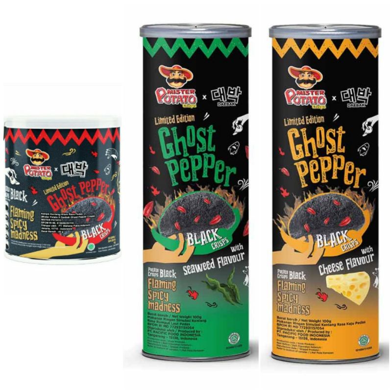 Jual Mister Potato Ghost Pepper Crisps Limited Edition Cheese Flavour ...