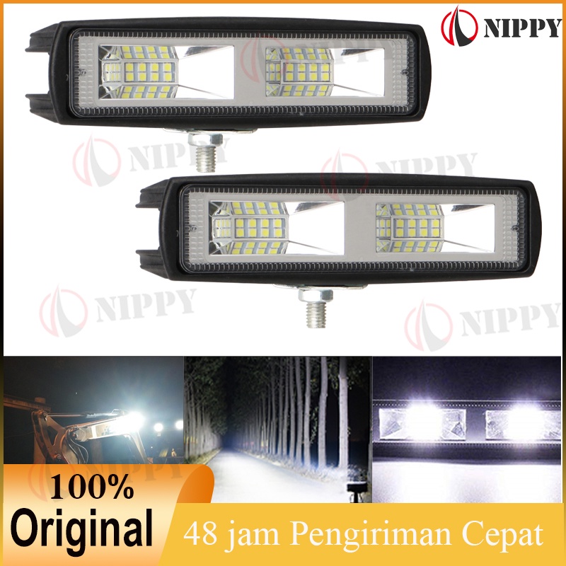 Jual Nippy 1 Pcs 48W 16LED Headlight Work Bar LED Bar Lampu Kabut 12 ...