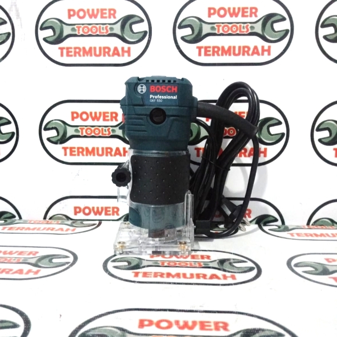 Jual Trimmer BOSCH GKF 550 1/4" Profil Kayu Mini Router Tangan GKF550 ...