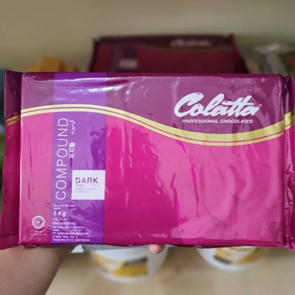 Jual Colatta Dark Chocolate Compound 1kg Collata Cokelat Compound Hitam ...