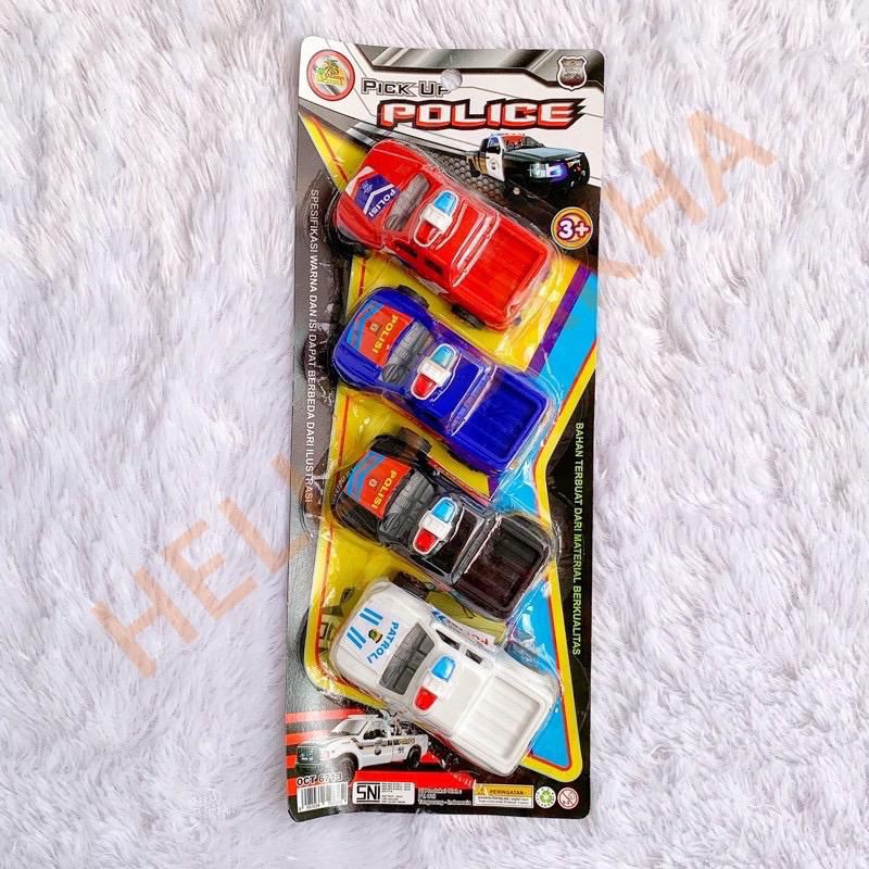 Jual MAINAN PICK UP POLICE ISI 4 / MOBIL POLISI WIU WIU 4 PCS | Shopee ...