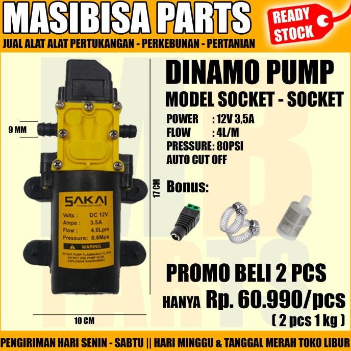 Jual Pompa Air Dc 12V / Dinamo Pump Sprayer / Cuci Mobil / Motor / Ac ...