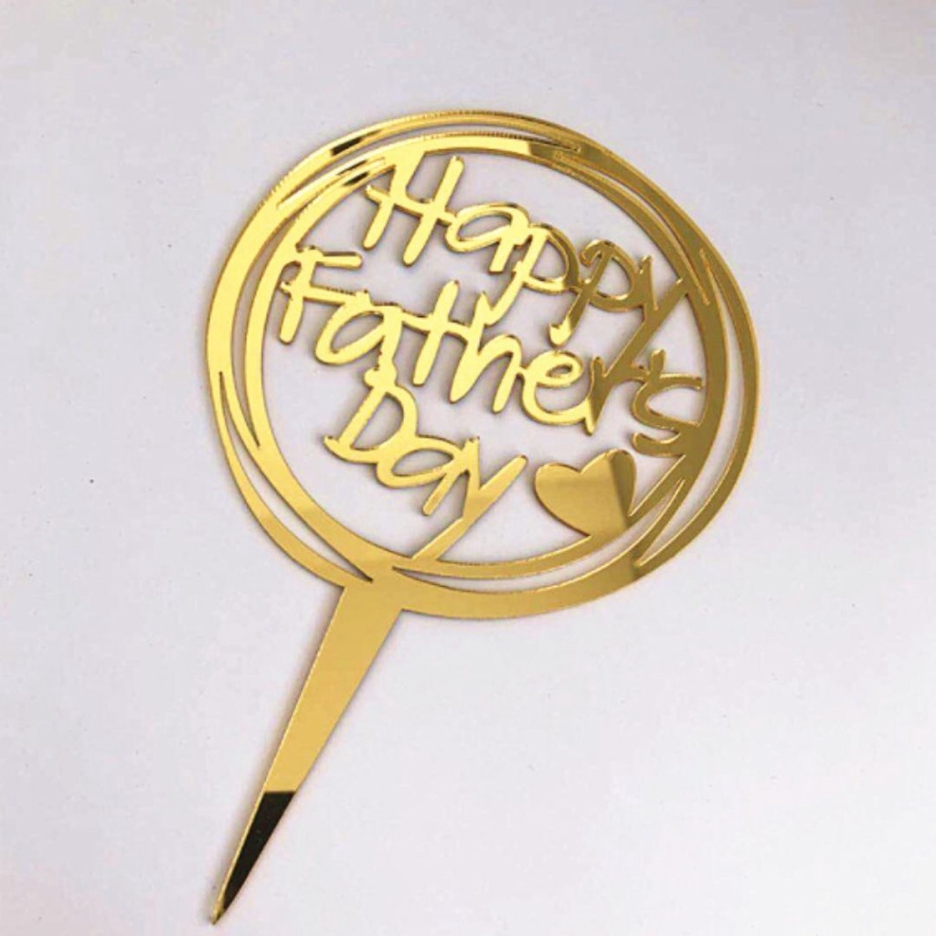 Jual Topper Akrilik / Topper Acrylic Happy Father's Day | Shopee Indonesia