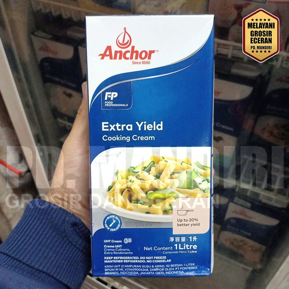 Jual ANCHOR COOKING CREAM 1 L EXTRA YIELD | Shopee Indonesia