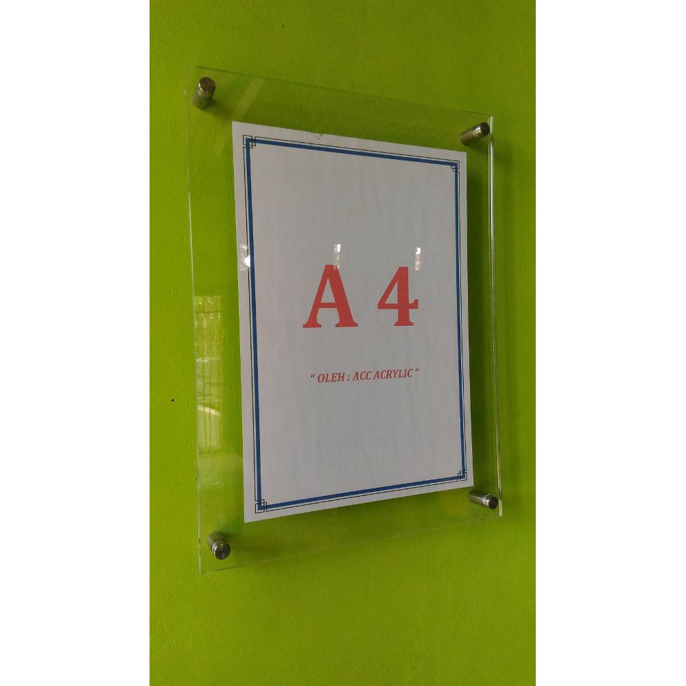 Jual Acrylic - Akrilik Frame - Poster - Akrilik Dinding - Bingkai ...