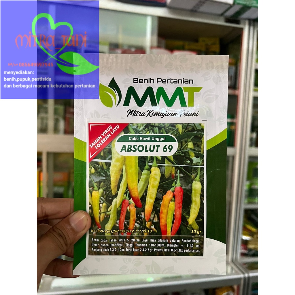 Jual Benih Cabai Rawit ABSOLUT 69 isi 10gr dari MITRA MERDEKA TANI ...
