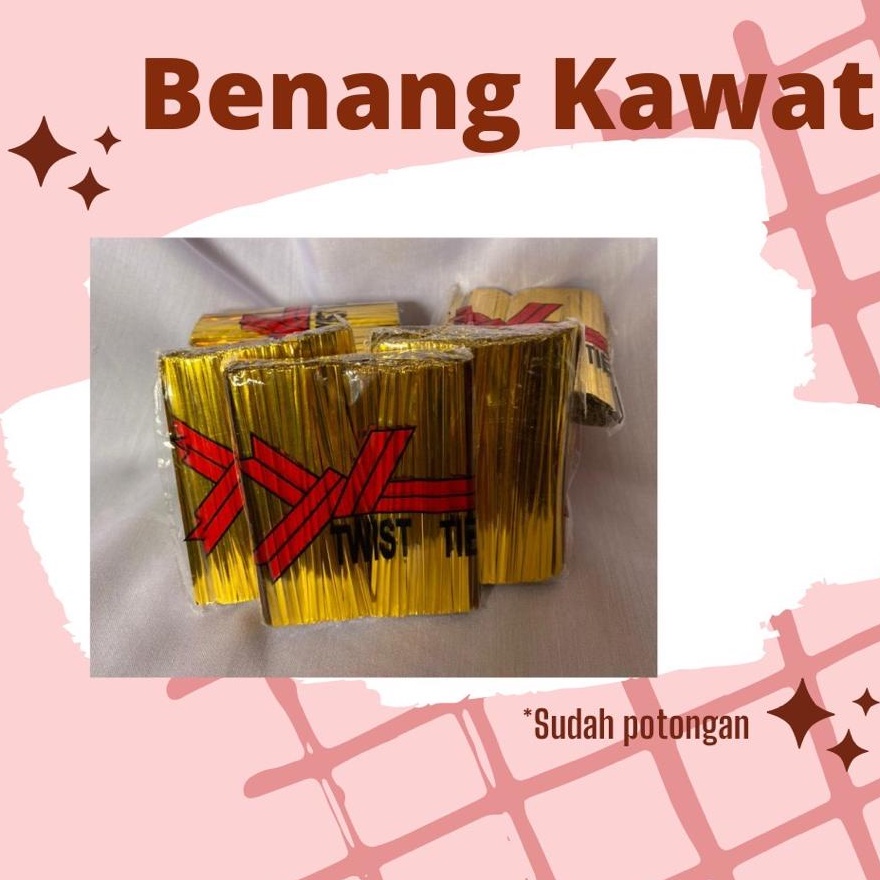 Jual Pita Tali Kawat Potong Ikat Souvenir Plastik Snack dll | Shopee ...