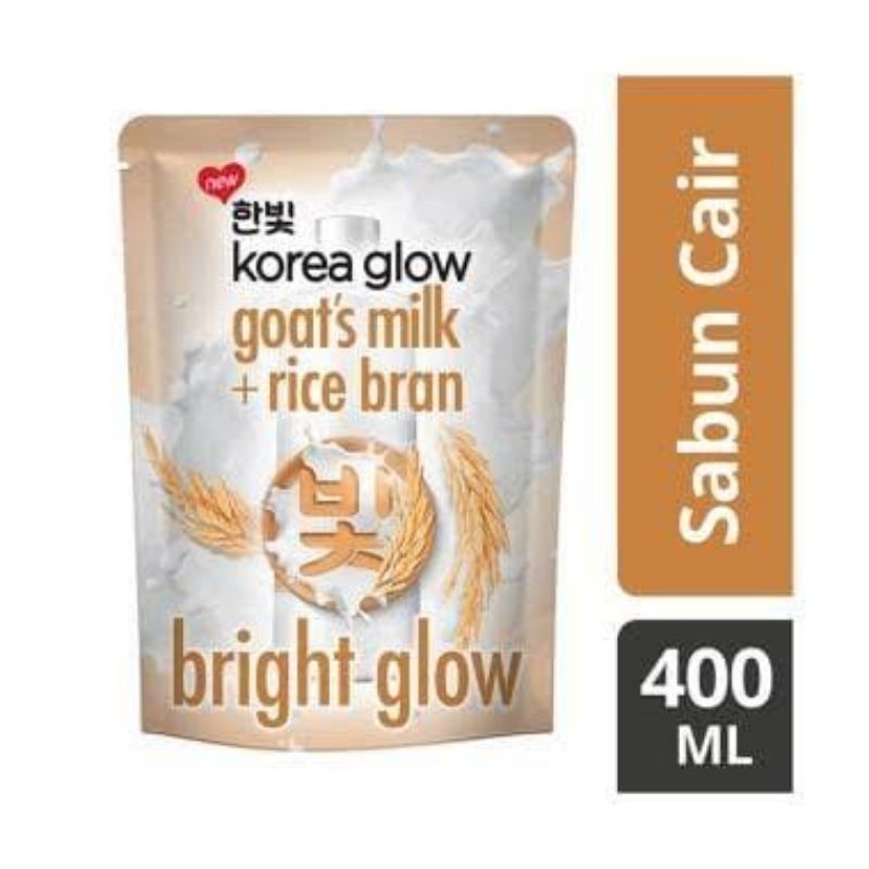 Jual Korea glow goat milk rice bran bodywash 400ml | Shopee Indonesia
