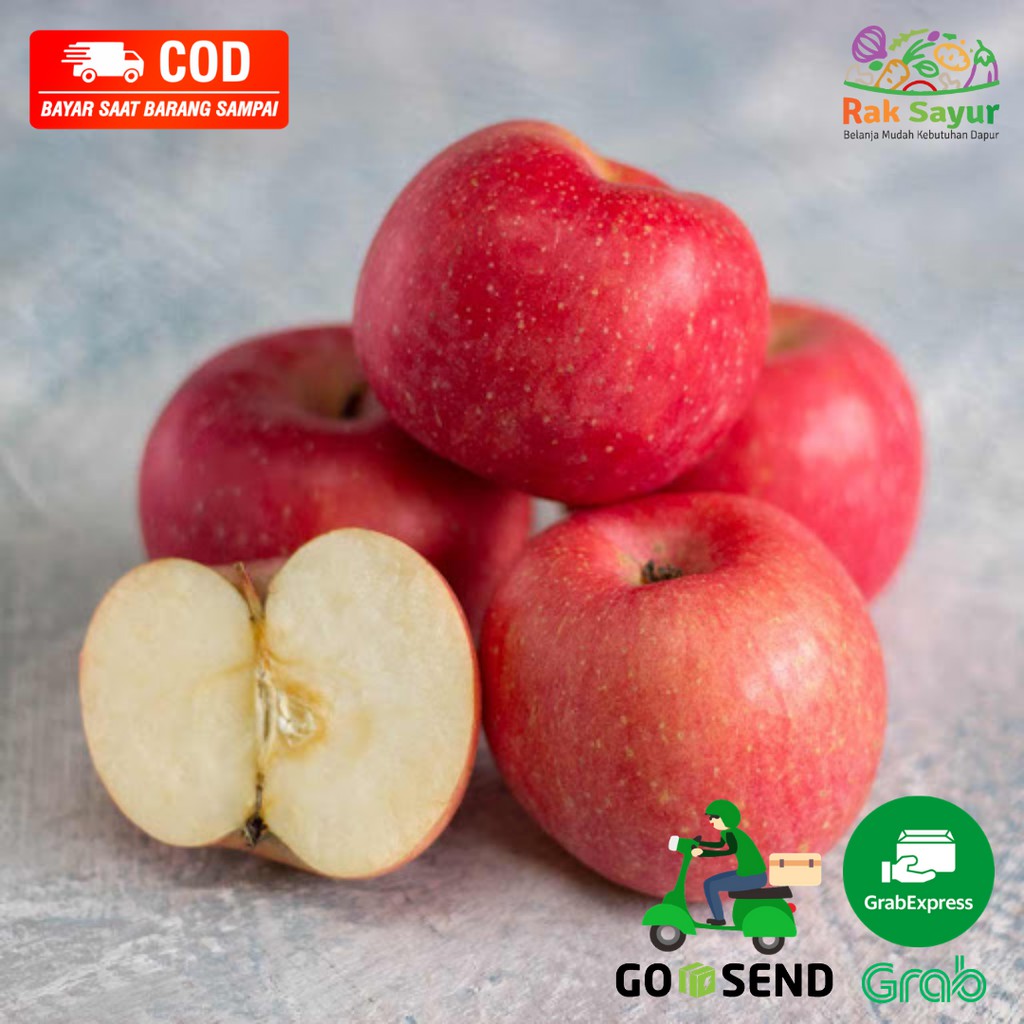 Jual Buah Segar Apel Fujii Import Premium 500gr Manis Jus Rak Sayur ...