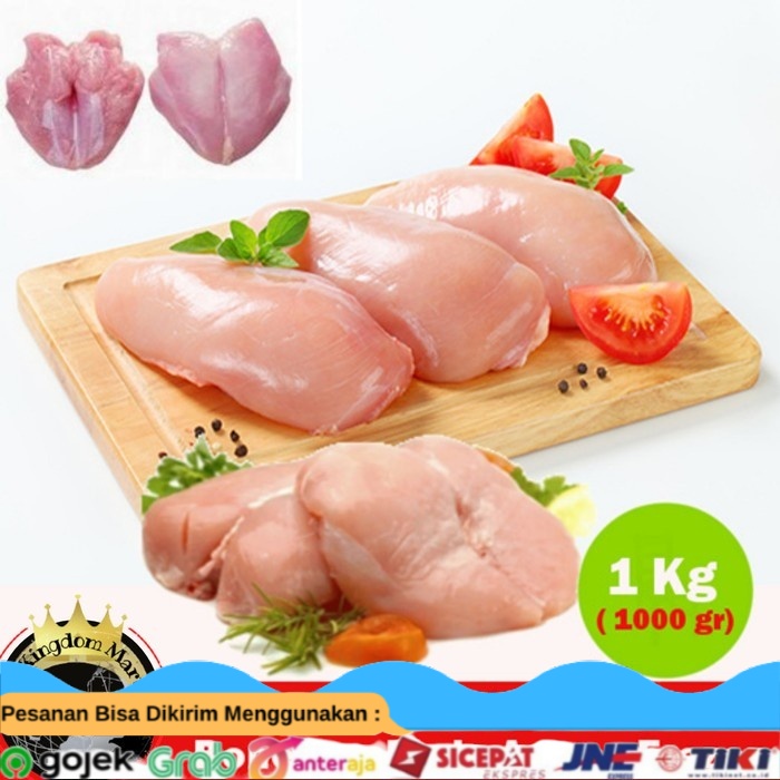 Jual Ayam Fillet Dada/ Boneless Chicken Fillet Breast 500 Gr dan 1 Kg ...