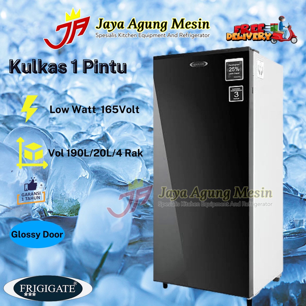 Jual Kulkas 1 Pintu FRIGIGATE FR-19FD Black / Kulkas Rumah Tangga ...
