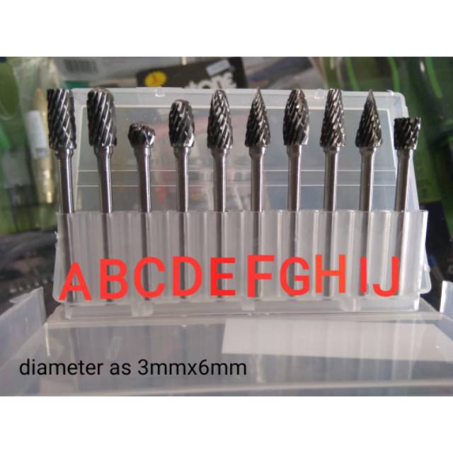 Jual Mata tuner 3mm / mata bor tuner / mata porting mini grinder 1 biji ...