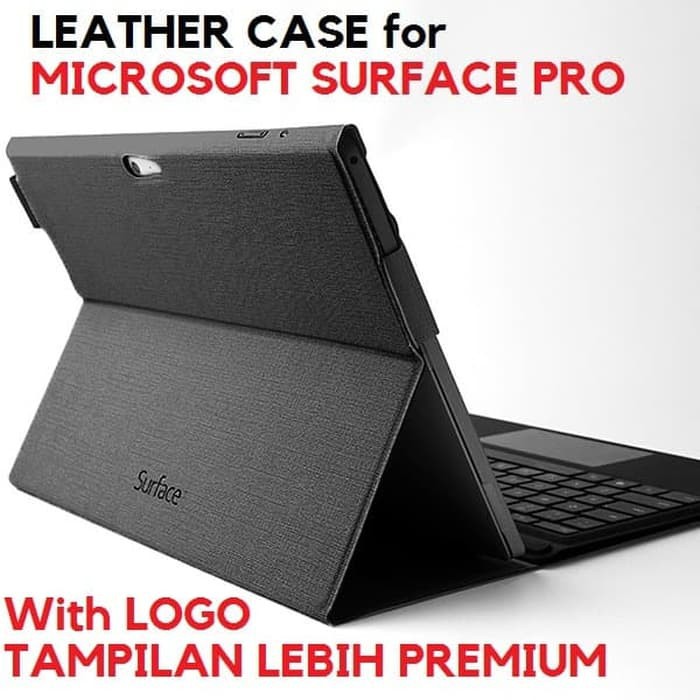 Jual Microsoft Surface Pro 4 5 6 7 Premium Flipcover Flipcase Bookcover ...