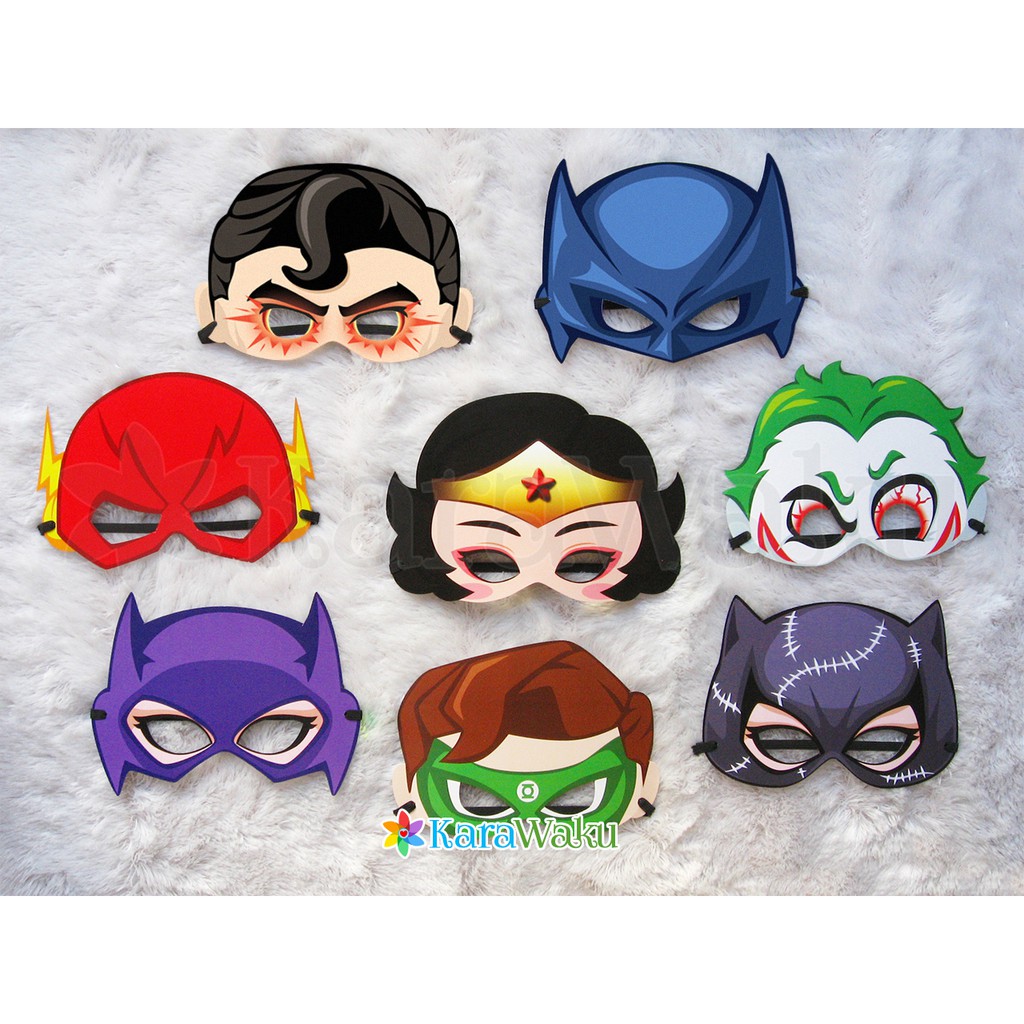 Jual Justice League Topeng Pesta Ultah Superhero / Party Mask Superman ...