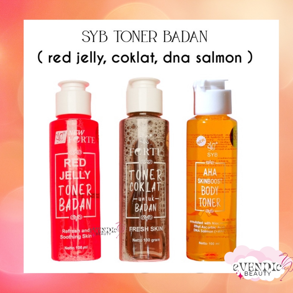 Jual Toner Badan Coklat SYB Forte Original / Red Jelly Toner Badan SYB ...
