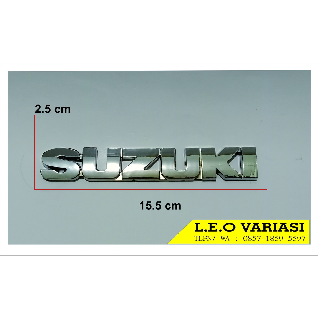 Jual Emblem Tulisan Suzuki Chrome | Shopee Indonesia