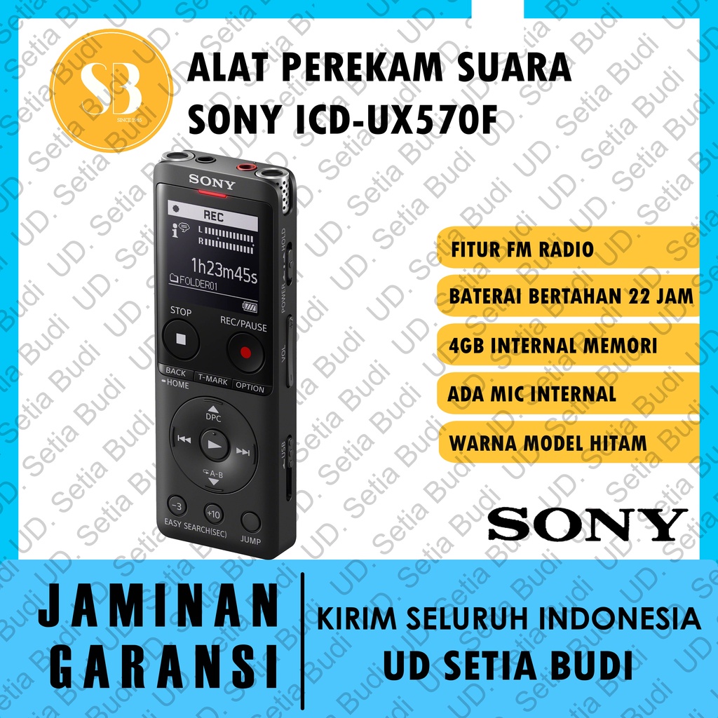 Jual Alat Perekam Suara SONY ICD-UX570F UX 570F Voice Recorder | Shopee Indonesia